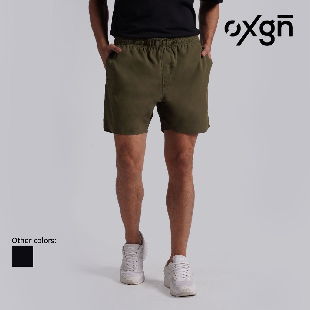 OXGN Board Shorts For Men (Black/Green) | Shopee Philippines
