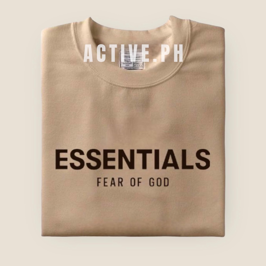 ESSENTIALS FEAR OF GOD FRONT Oversized Minimalist Aesthetic Statement ...
