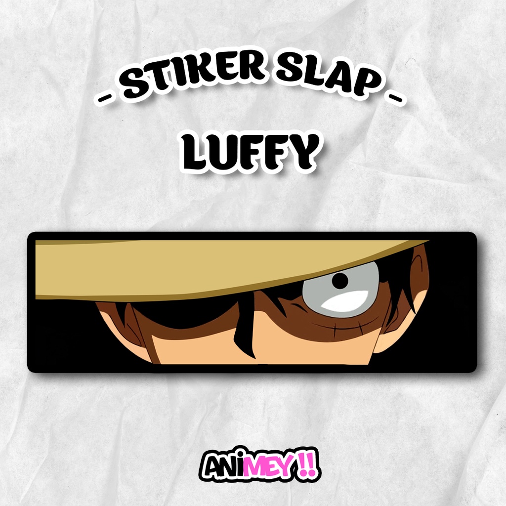 One Piece Luffy Slap Sticker / Slap Sticker / Anime Sticker | Shopee ...