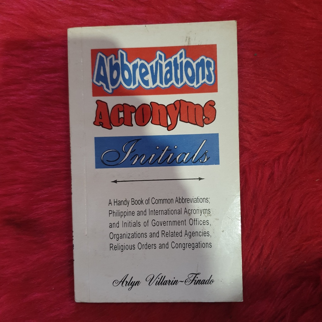 Abbreviations Acronyms Initials (Handy Book) | Shopee Philippines