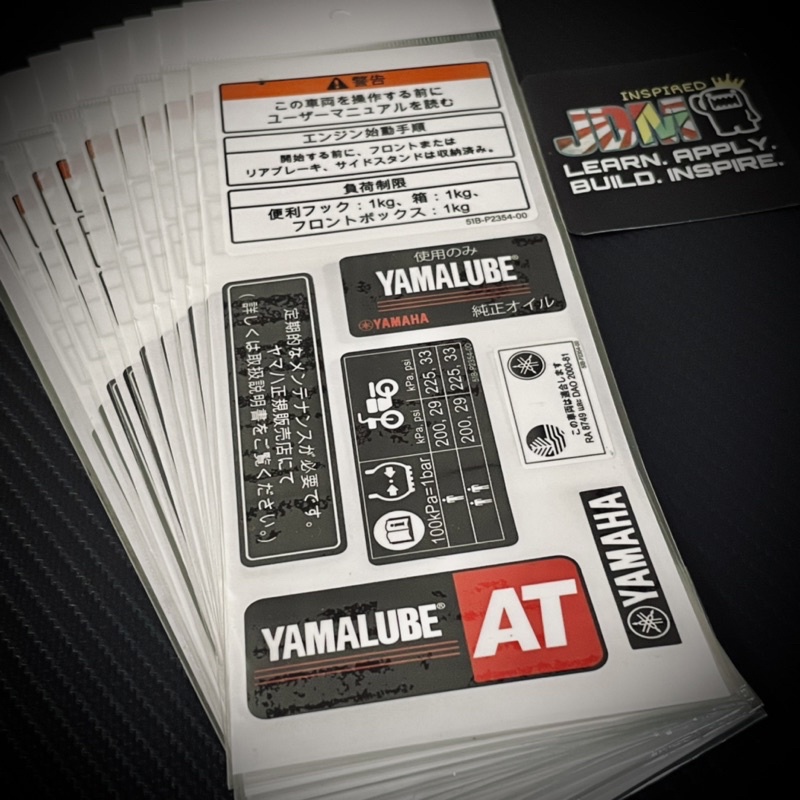 Japan Warning sticker (YAMAHA/HONDA) | Shopee Philippines