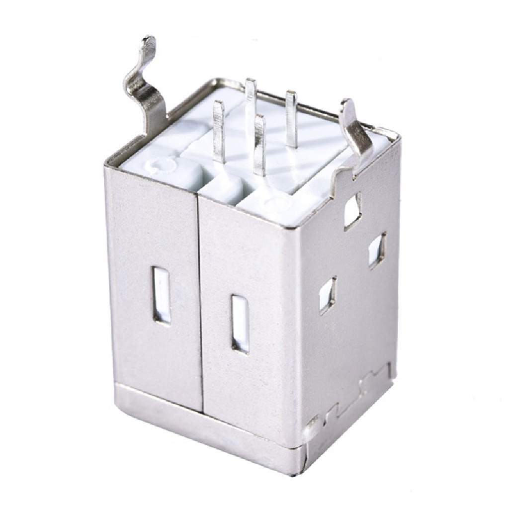 USB Type B Female Connector Printer Port 180 Degree Vertical Mount ...