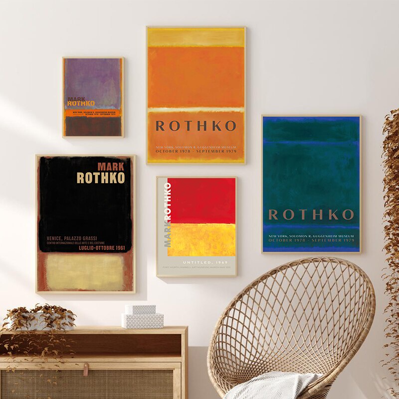 Mark Rothko Exhibition Ultra High Quality Print Canvas Painting ...