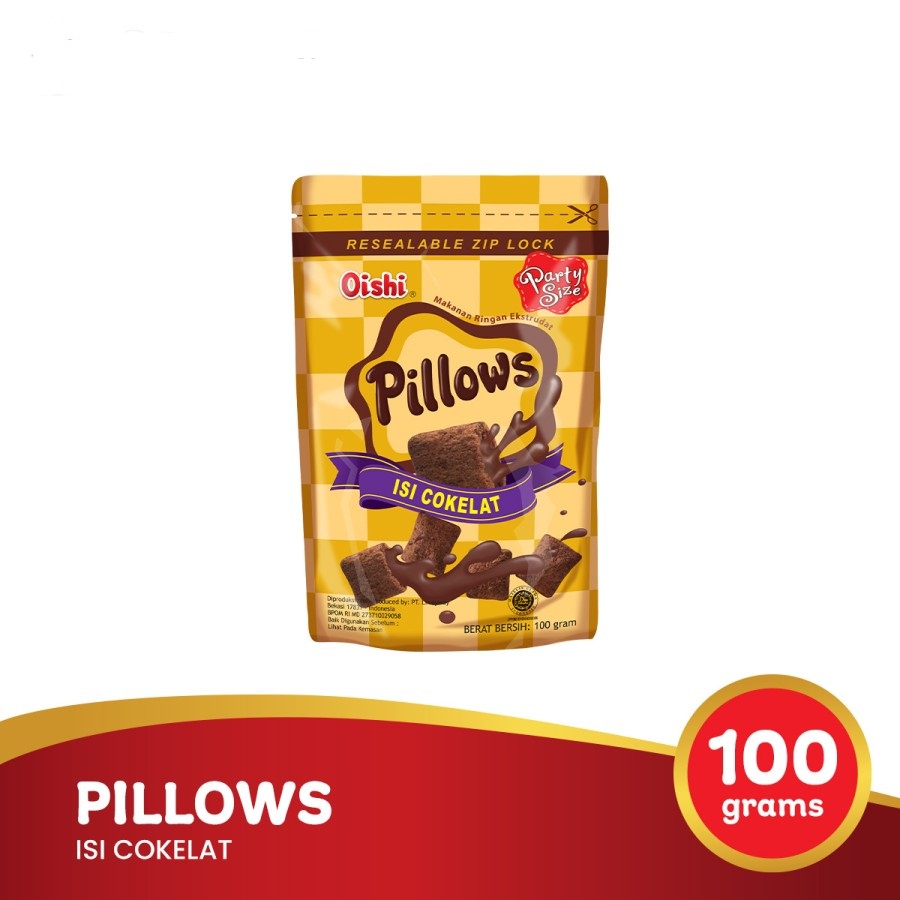 Pillows Filled With CHOCOLATE OISHI 100GR CHOCOLATE SNACK | Shopee ...