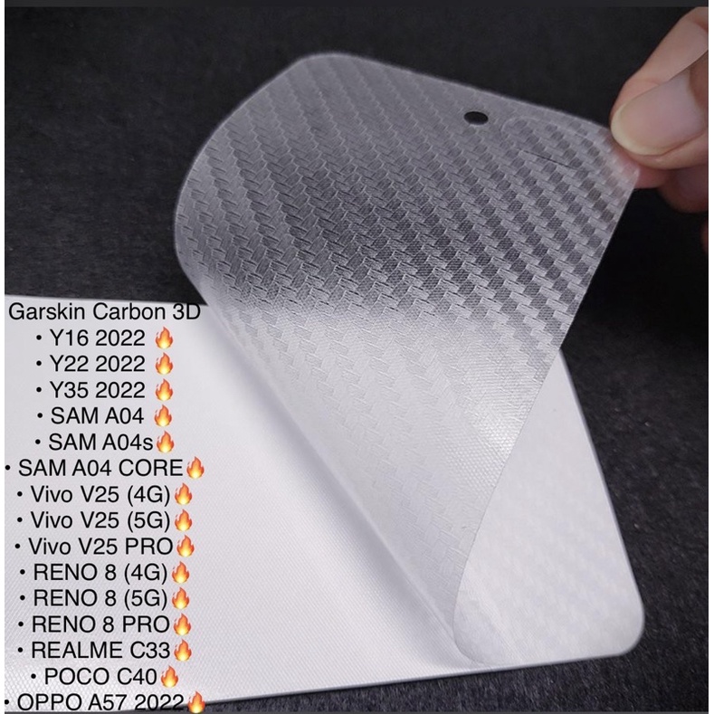 Garskin Skin Carbon Mobile Phone Sticker Vivo V25 4G/ V25 5G/ V25 Pro ...