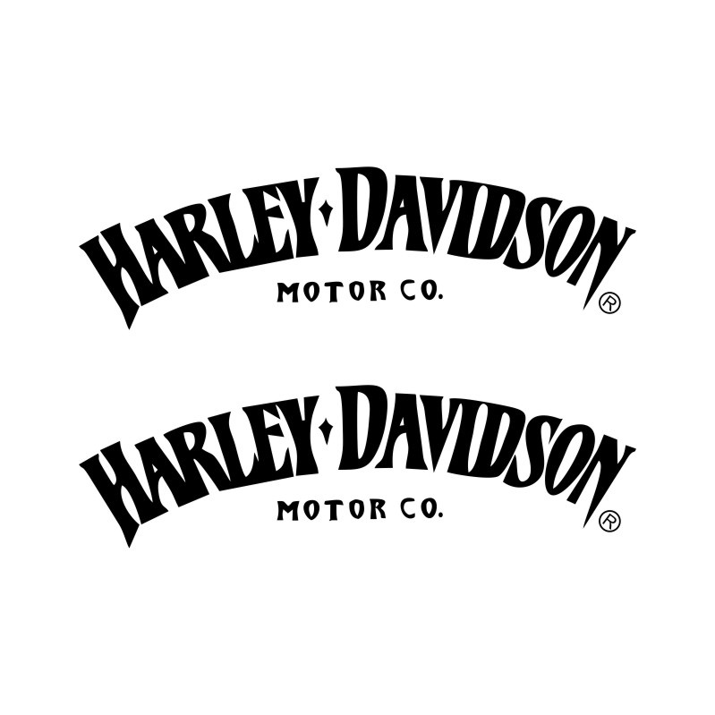 harley davidson letters sticker for motorcycle tank holographic ...