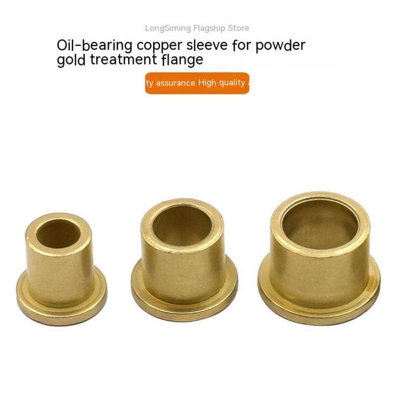 Powder metallurgy oil bearing flange step shoulder copper sleeve baffle ...