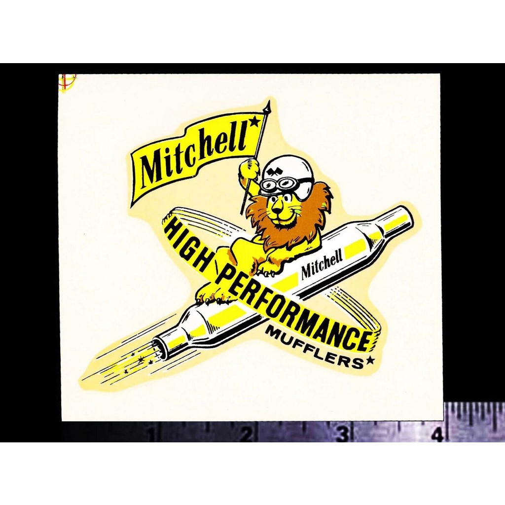 x2 MITCHELL High Performance Mufflers - Orig. Vintage 60's Racing Water ...