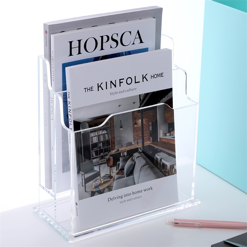Acrylic Ad Brochure Holder Rack Card Display, A4 A5 A6 Plastic Trifold ...