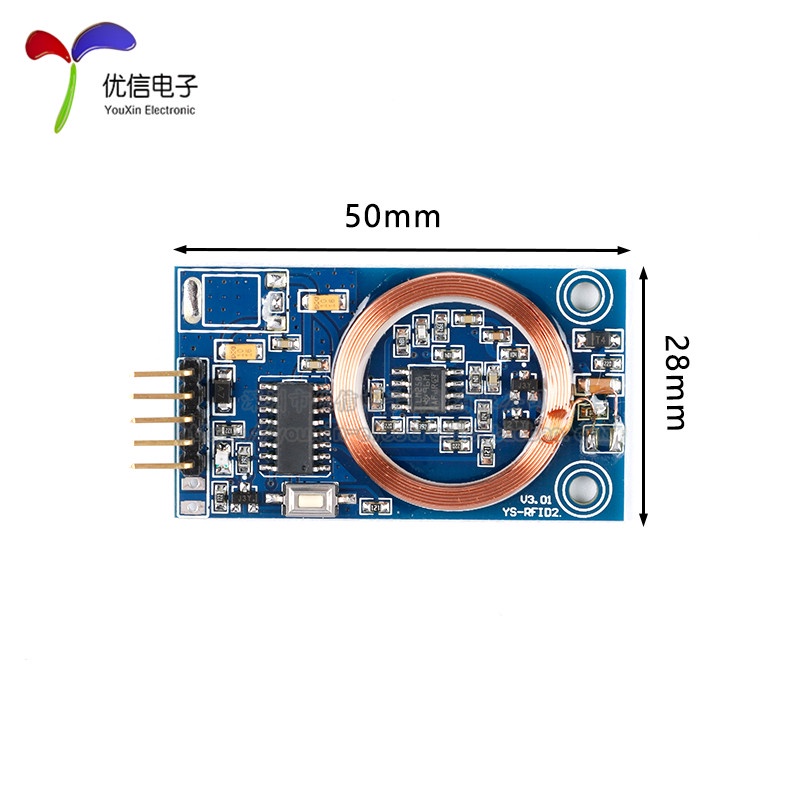 ID card decoding module RFID card reader access control card 125K radio frequency single chip ...