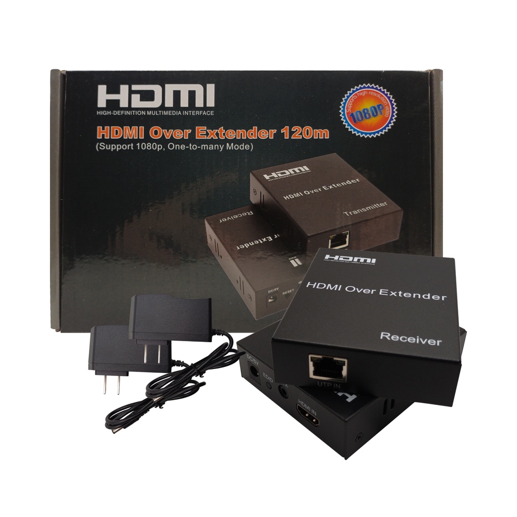 HDMI over extender 120m support 1080p one to many mode | Shopee Philippines