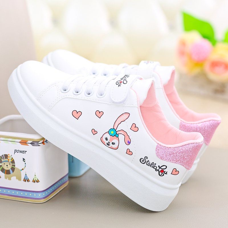 Korean fashion StellaLou white shoes for girls comfortable casual ...