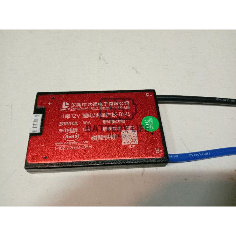 Lifepo4 BMS 4s 12v 10a 15a 20a 30a 40a 50a 3.2v Manufactured by Daly | Batterylifeenergy ...