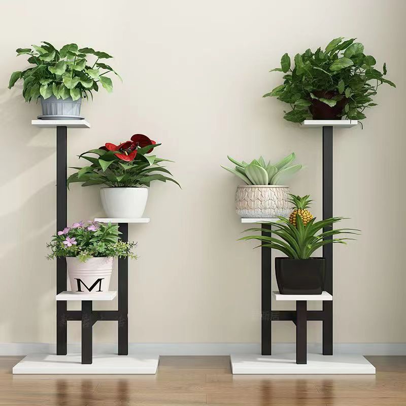 4 Layers plant stand Indoor metal flower stand Outdoor multilayer ...