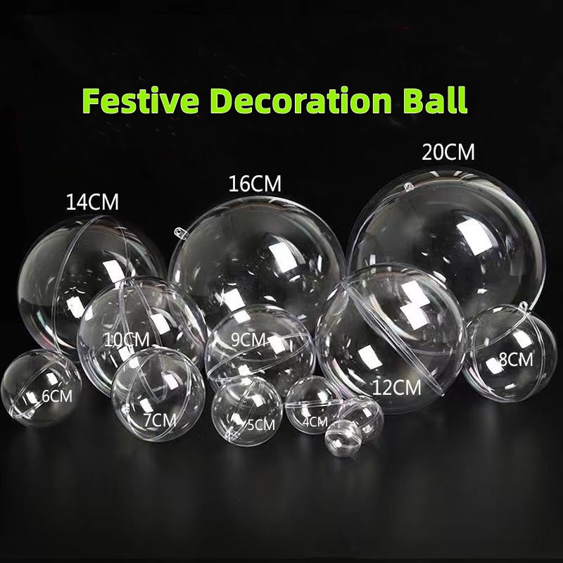 High Transparent Ball 3-14cm Clear Plastic Acrylic Ball Craft Ball Transparent Clear Plastic ...