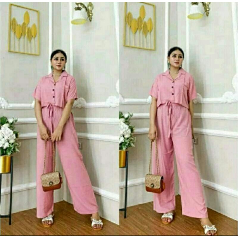 One Set Crop Sinta/One Set Rayon/Women's Set Rayon | Shopee Philippines