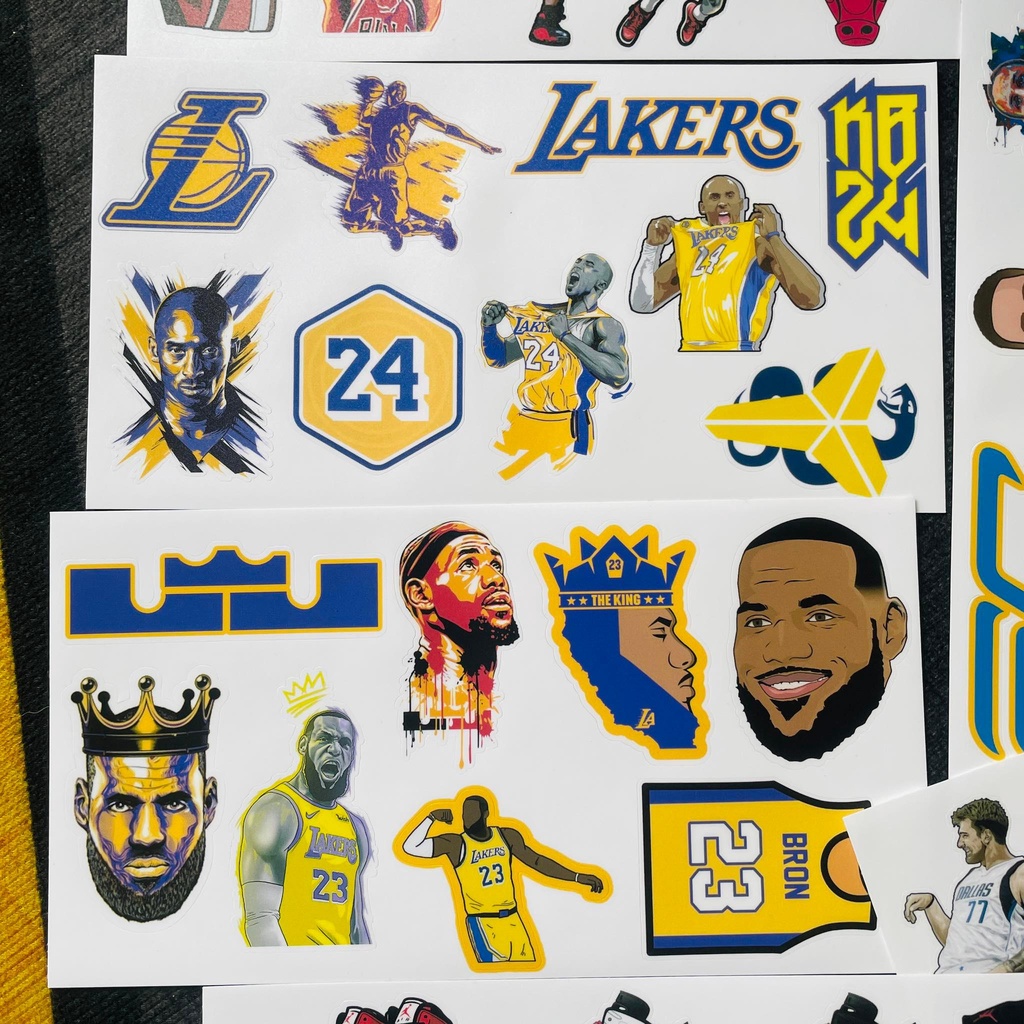 NBA WATERPROOF AND SCRATCH PROOF STICKERS (VINYL LAMINATED) JORDAN ...