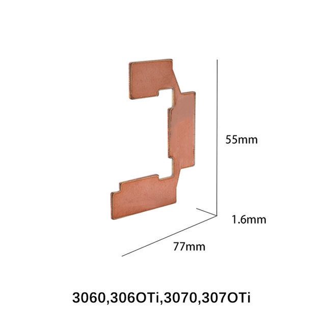 GPU RAM Copper Heat Sink For Radiator Memory Miner RTX 3090 3080 3070 ...