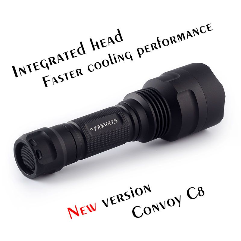 Convoy C8 Flashlight Cree XML2 U2-1A LED 7135*8 Camping Hiking Light ...