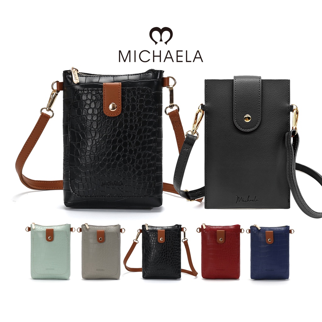 MICHAELA Crocodile Crossbody Phone Purse for Women Minimalist Sling Bag ...