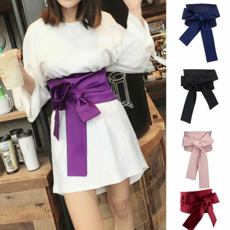 Obi belt satin velvet women's long belt - NB324 | Shopee Philippines