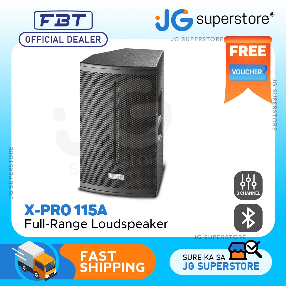 FBT X-Pro 115A 15" 1200/300W 2-Way Rotatable Active Speaker, 3 Channel Mixer, Bluetooth | Shopee ...