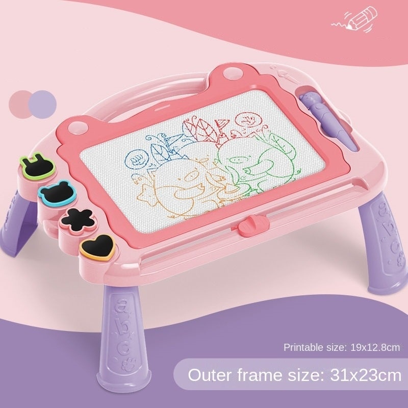 Magnetic Drawing Board Children Drawing Board Sketchpad Table with Legs ...