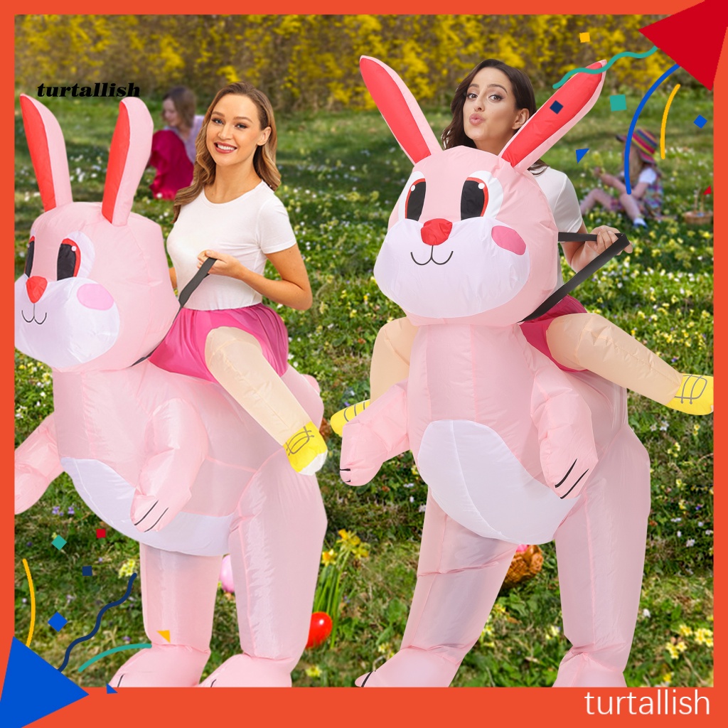 TURT Lightweight Bunny Inflatable Jumpsuit for Easter Party Cartoon ...