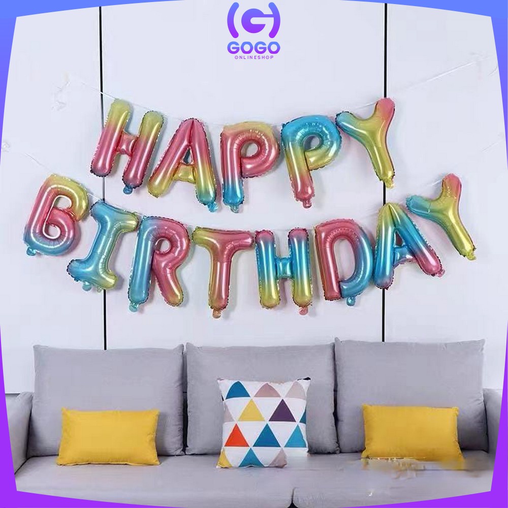Gogo-c390 Plain Alphabet Foil Balloons Gradient AZ Foil Balloons ...