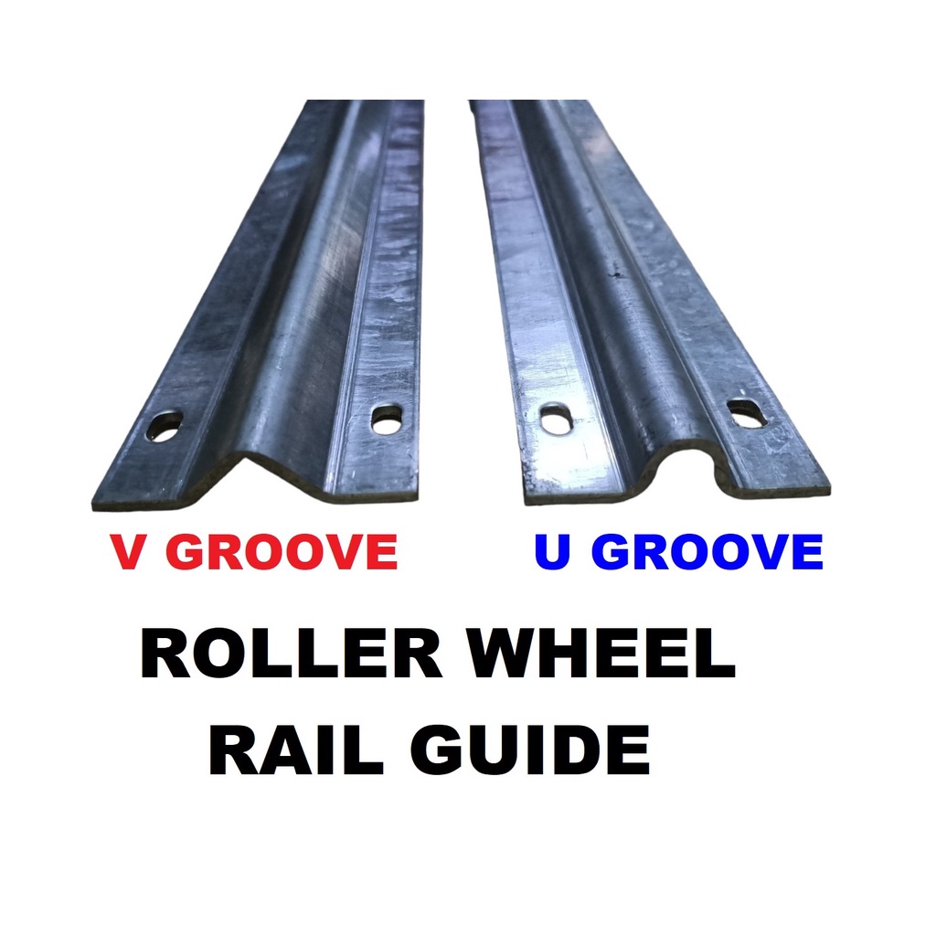 SLIDING GATE ROLLER WHEEL GUIDE RAIL TRACK (ONE METER) | Shopee Philippines