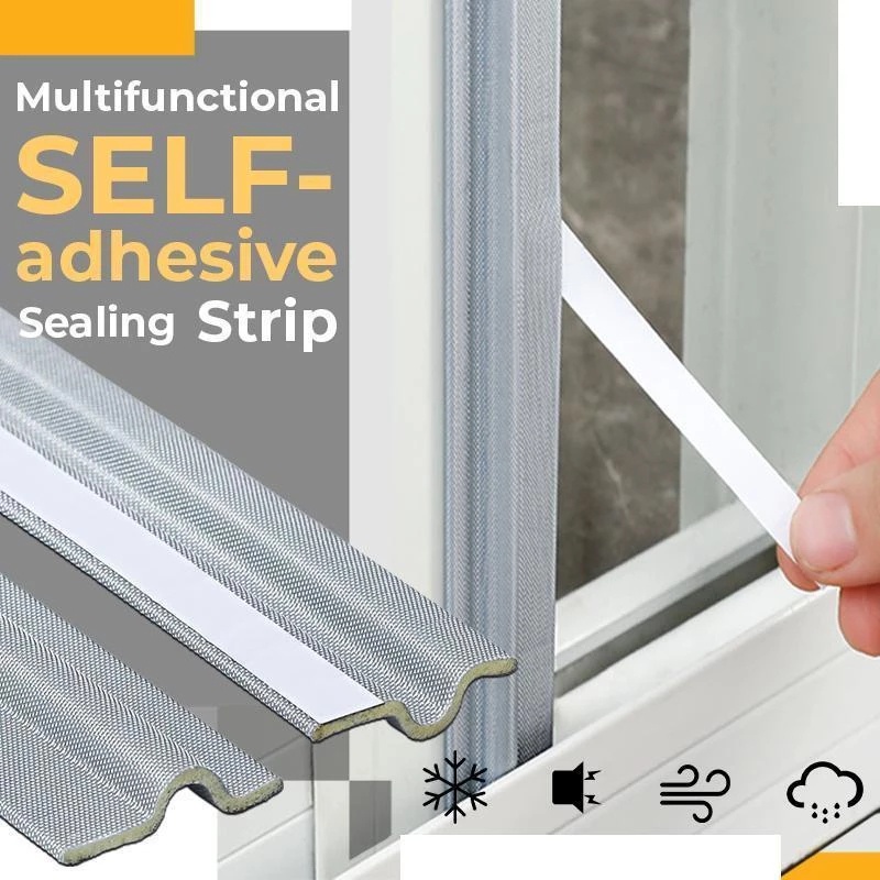 Self-Adhesive Window Sealing Strip Weather Soundproofing Sound ...