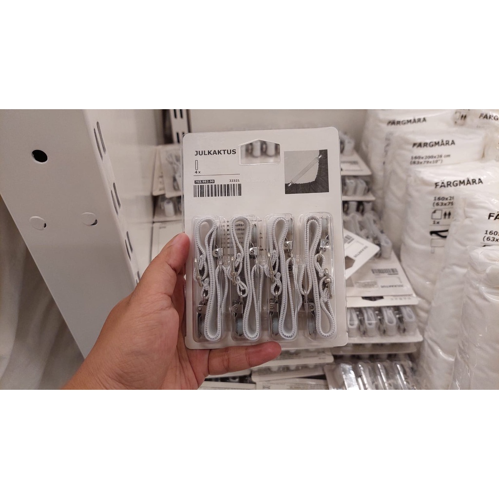 Julkaktus Elastic Sheet Fastener Contents 4 Pcs by IKEA | Shopee ...