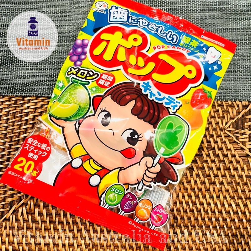 FUJIYA Peko Pop Candy Size 20 Sticks Smile To Prevent Tooth Decay Anti ...