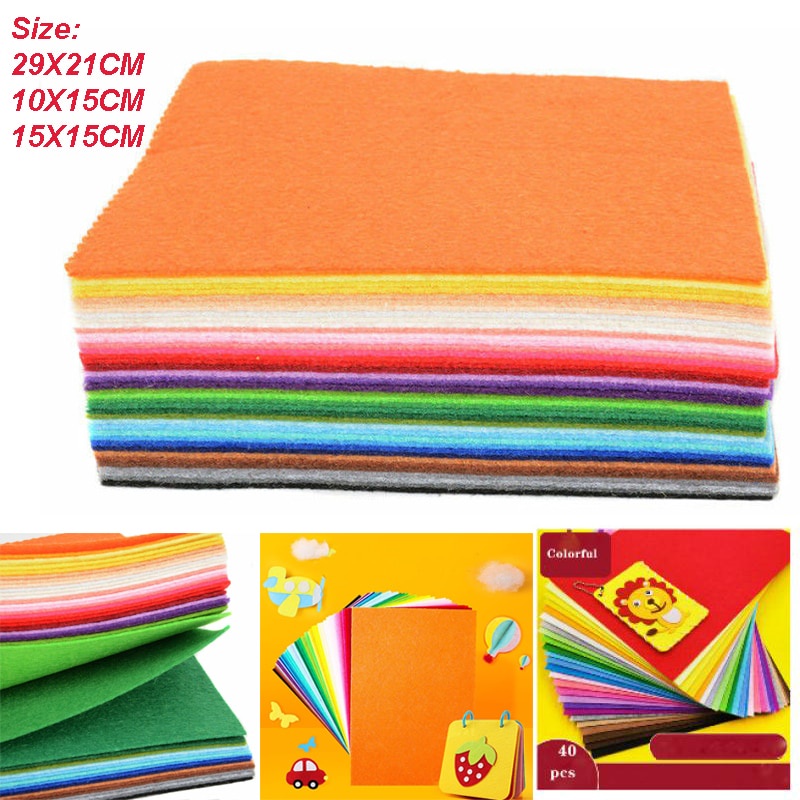 Felt by the meter Crafting felt fabric Colorful colors | Shopee Philippines