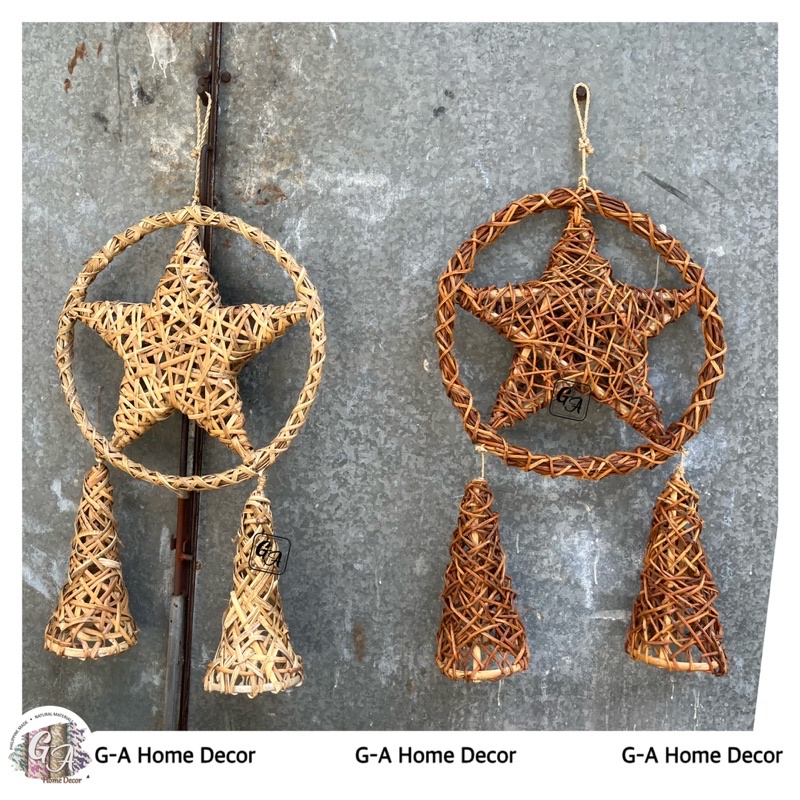 Native Christmas Hanging Parol Star - Natural material | Shopee Philippines