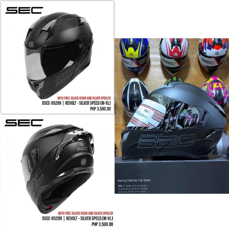 SEC REVOLT LIMITED EDITION (FREE EXTRA VISOR & SPOILER) | Shopee ...