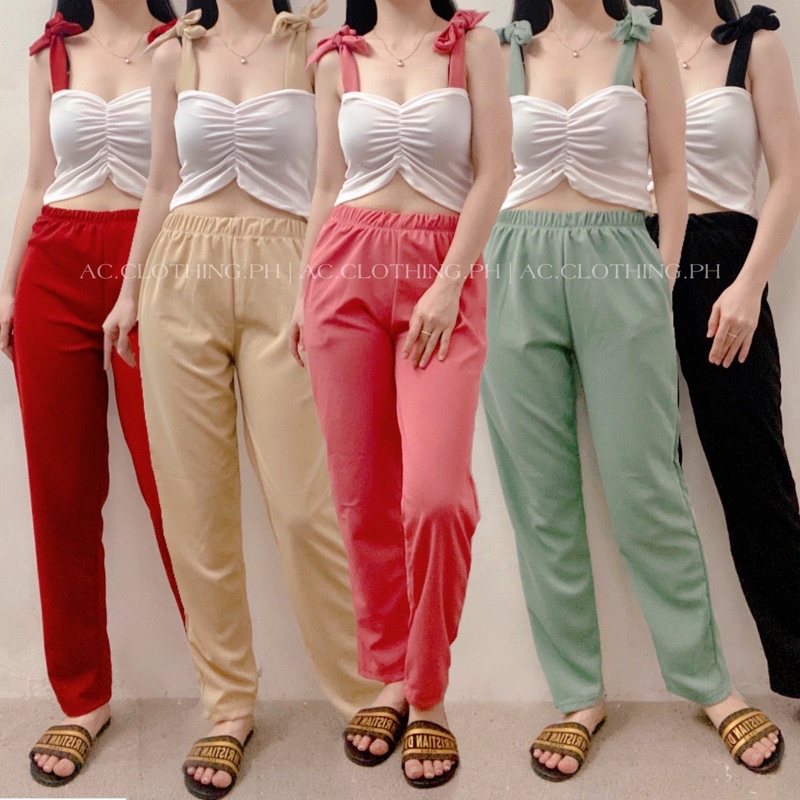 BARBARA TRENDING TOP AND PANTS COORDINATES | Shopee Philippines