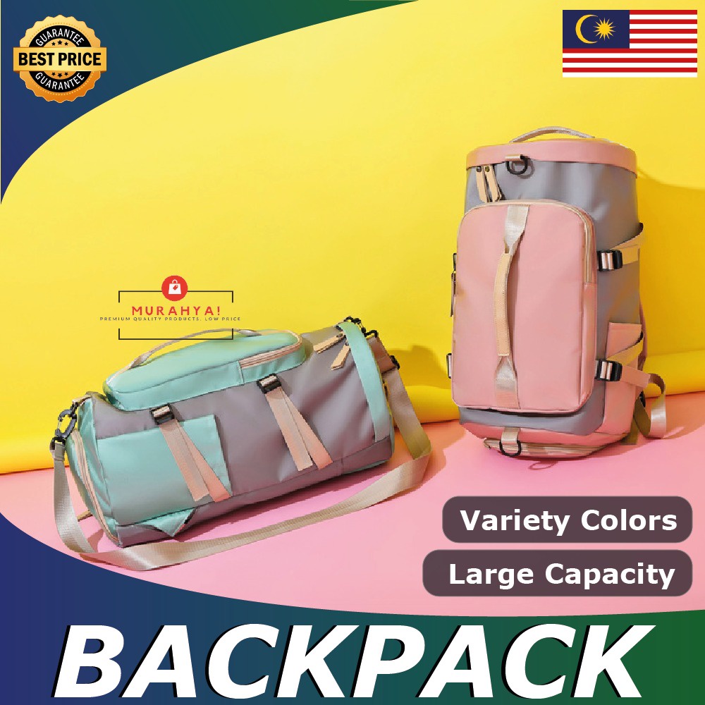 Bagpack outdoor Travel Beg Water Resistant Duffel Bag Galas Belakang ...