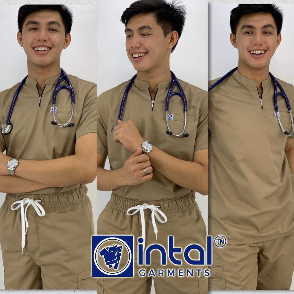 INTAL SCRUBSUIT 028 Elite MAPAGMALASAKIT Zip-Up Chino Collar Cargo ...