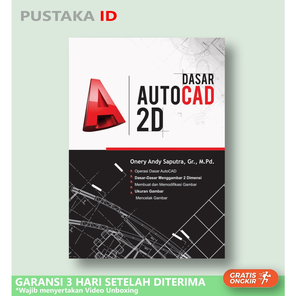 Original Basic Autocad 2 Dimensional Book - Onery Andy Saputra | Shopee ...