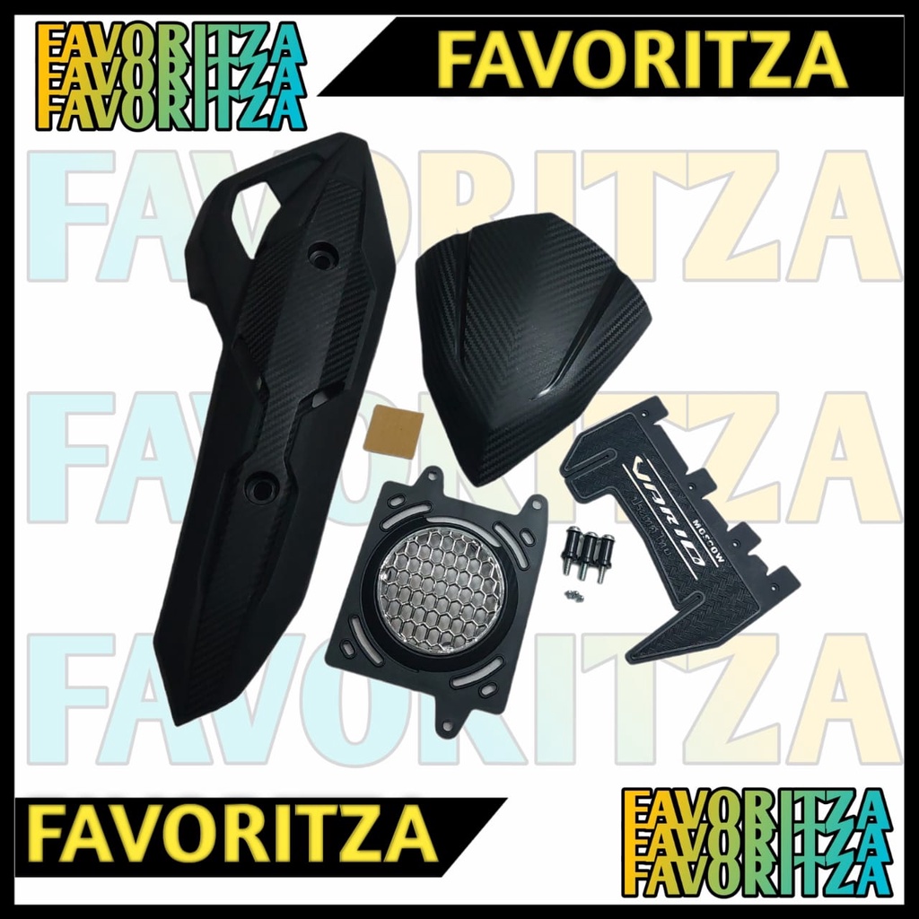 Airblade Click Exhaust COVER Shield Package+Click CARBON VISOR+Click ...