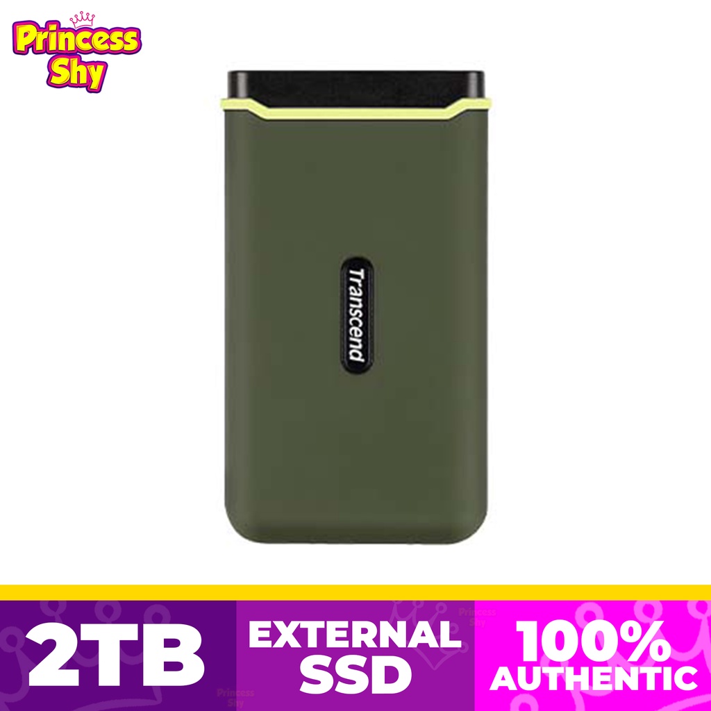 Transcend 2TB ESD380C USB 3.2 Type C Gen 2x2 Portable SSD External Solid State Drive Anti Shock ...