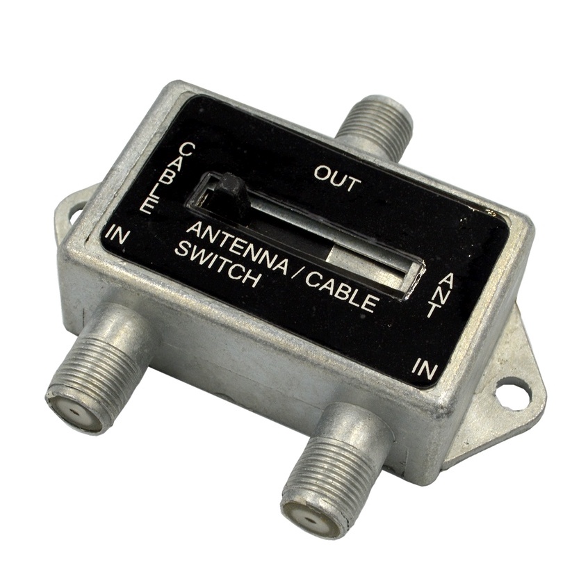 Coaxial A/B Antenna Cable Switch Splitter 2 75 Ω Ohms F Female Jack to ...
