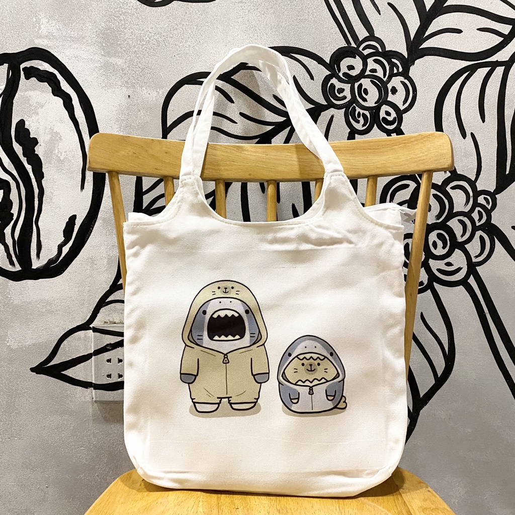 POLI Tote bag, high quality 100% poly canvas, ulzzang fashion style ...