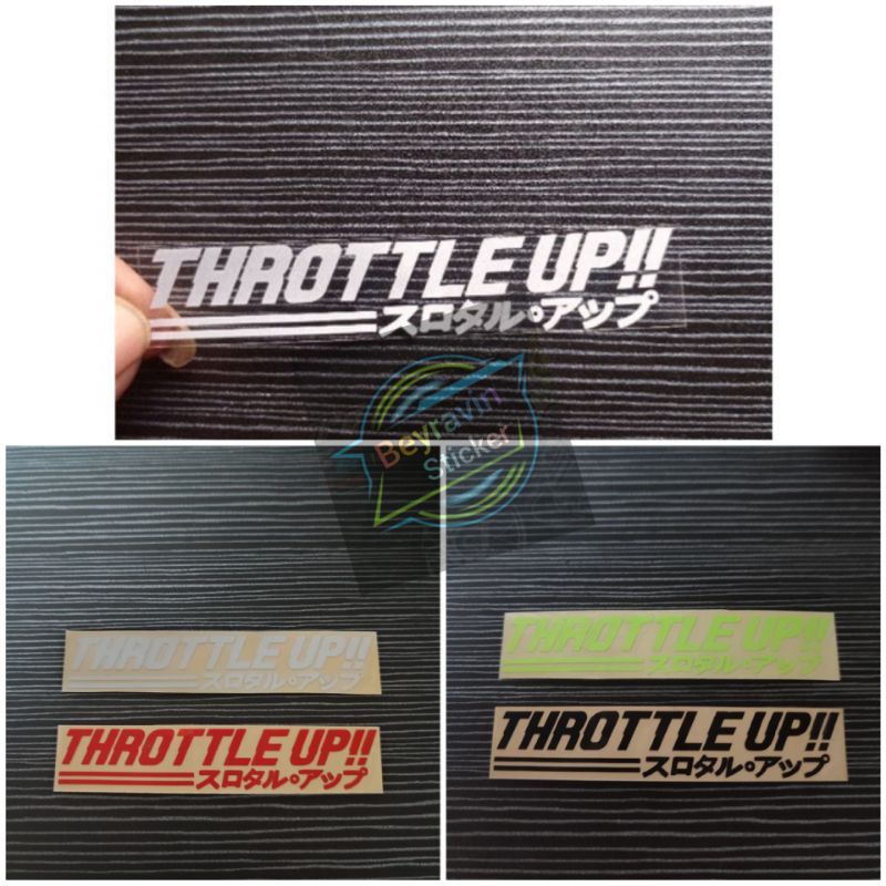 Throttle UP CUTTING STICKER | Shopee Philippines