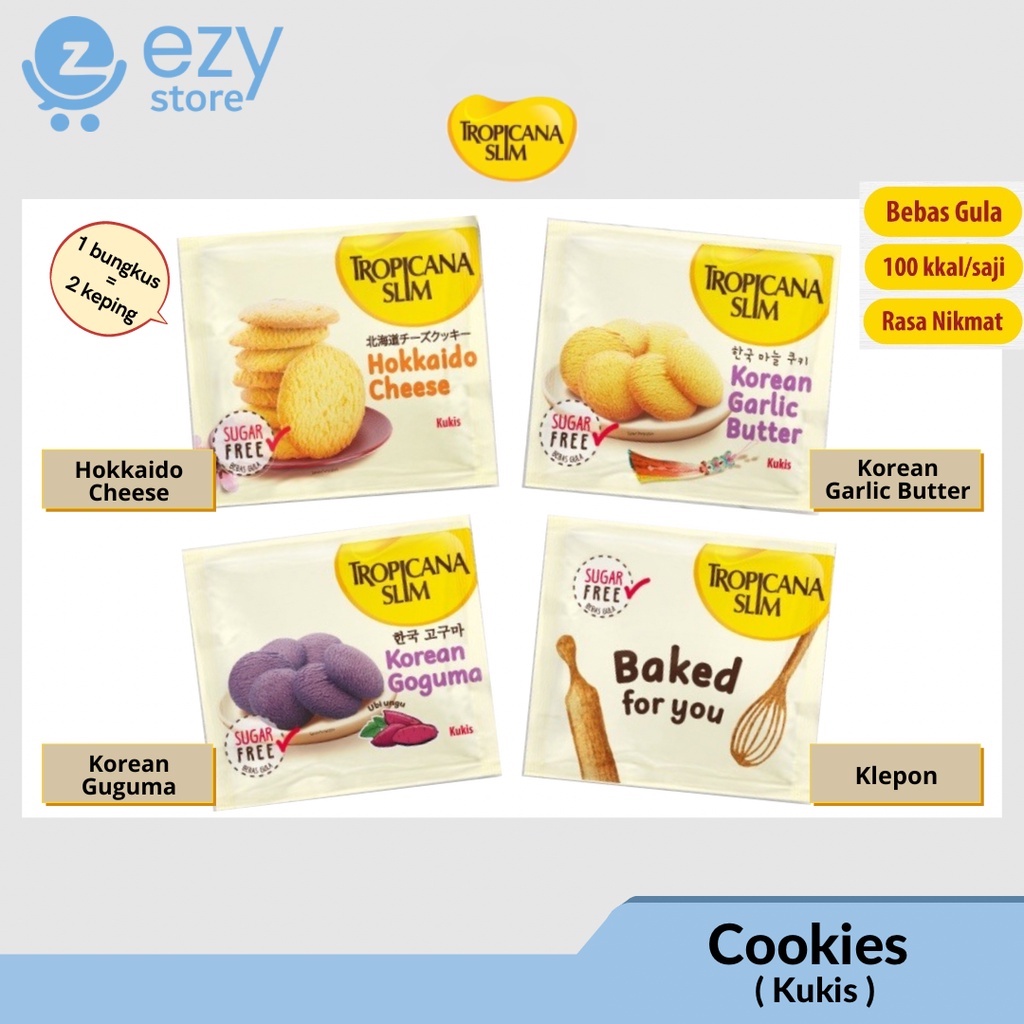 Tropicana Slim Cookies Sachet Retail Unit 20 grams / Diabetes Sugar ...