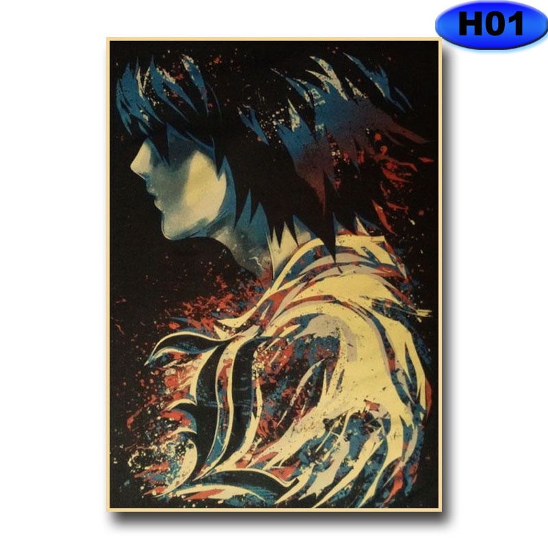 Japanese Anime Death Note Posters Retro Home Wall Decoration Items ...