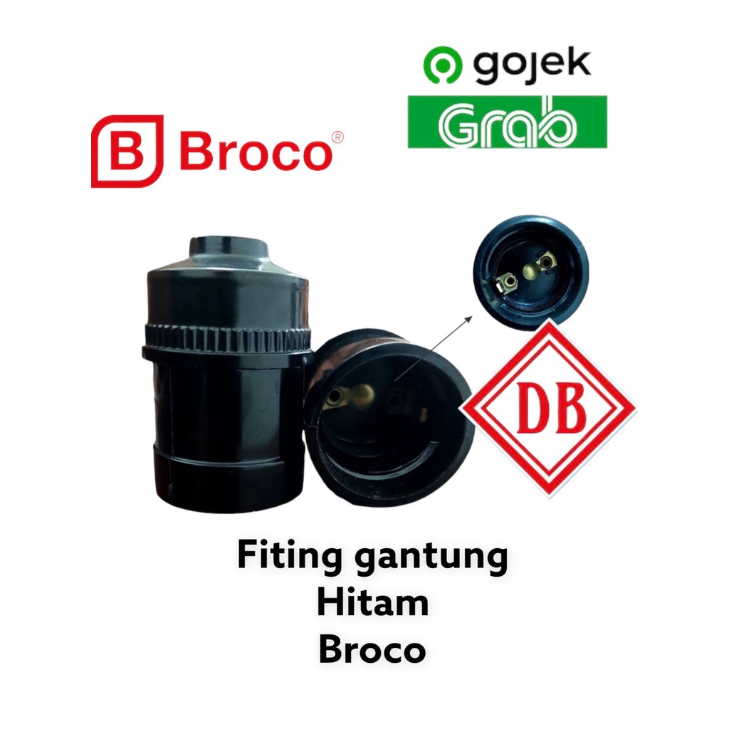 DB BLACK BROCO HANGING FITTING/ORIGINAL BROCO LAMP FITTING | Shopee ...