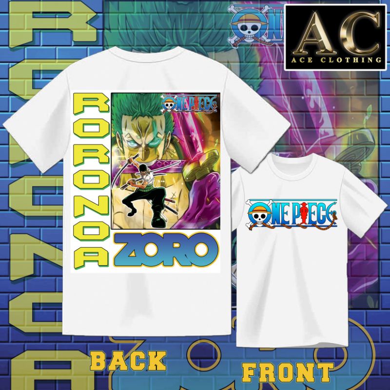 ONE PIECE ANIME T-SHIRT SUBLIMATION PRINT (POLYDEX FABRIC) | Shopee ...