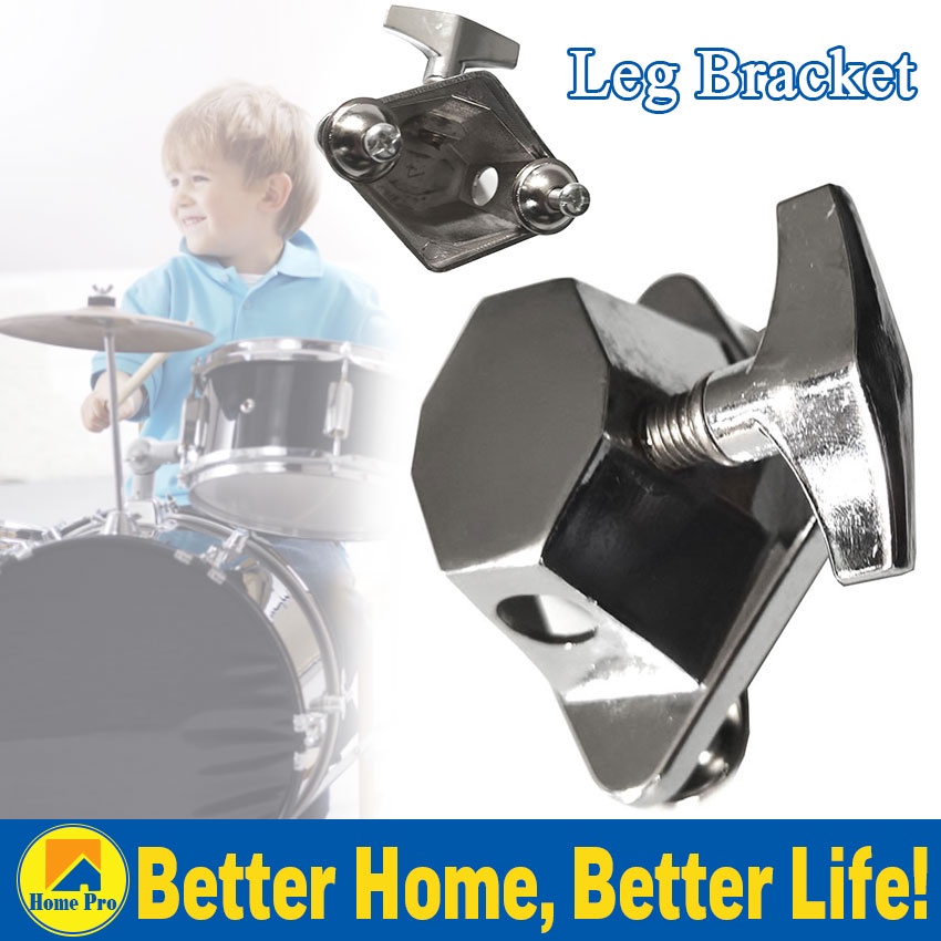Drum Leg Bracket Silver Floor Tom Leg Bracket Mount for Drum Kits Bass ...